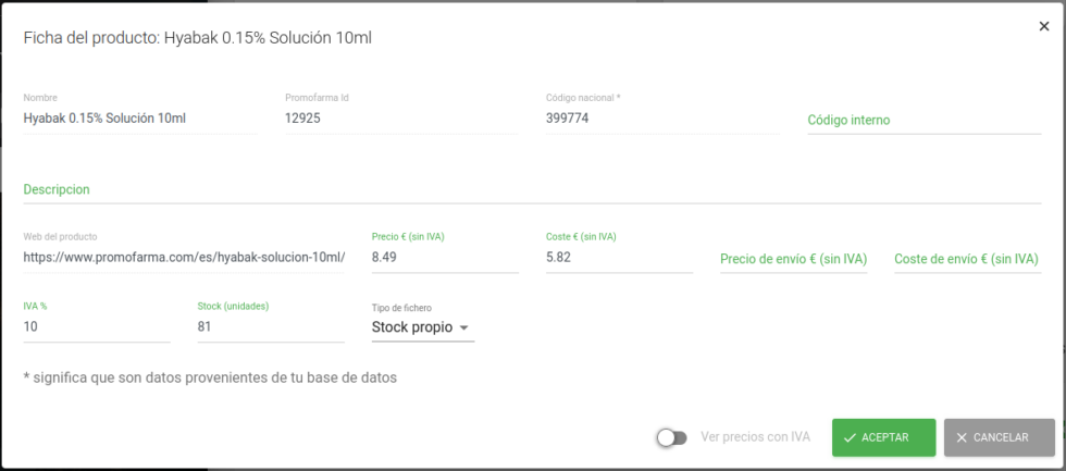 Sincronizar manualmente un producto de Promofarma con mi ERP | Binary Hell Labs